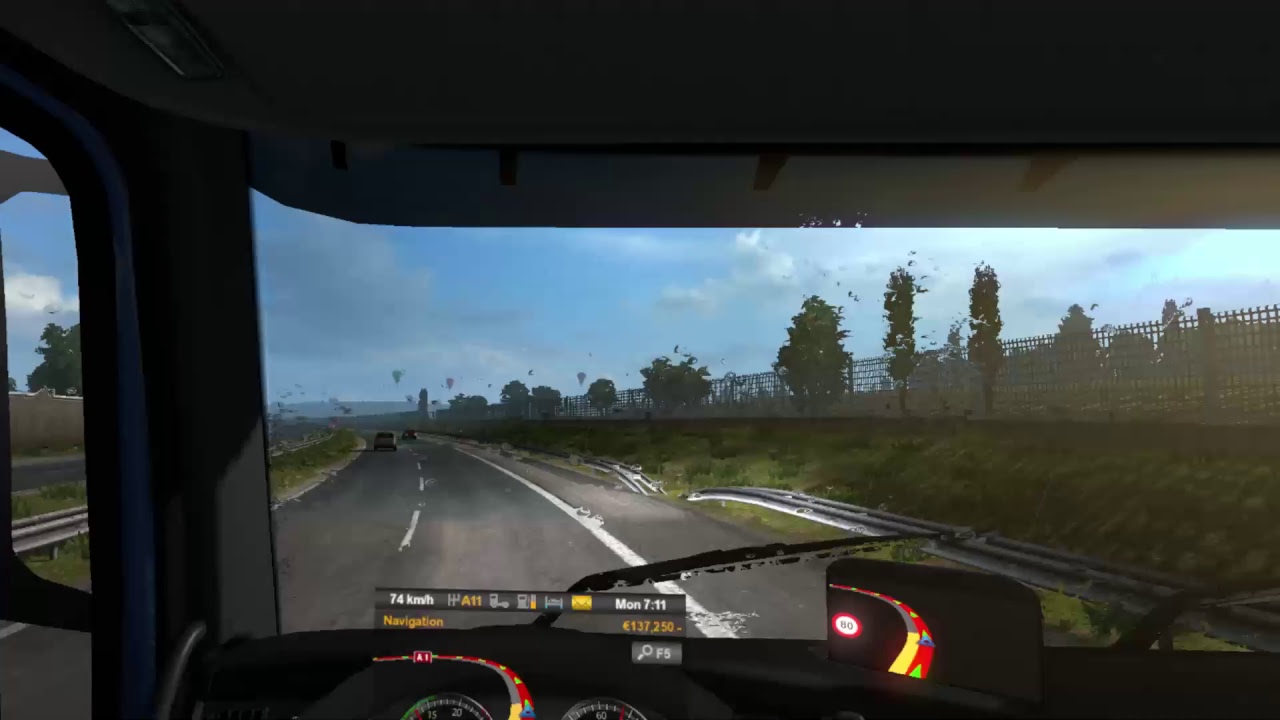 Euro Truck Simulator 2 in VR with HTC Vive + Logitech G27 Wheel Live ...