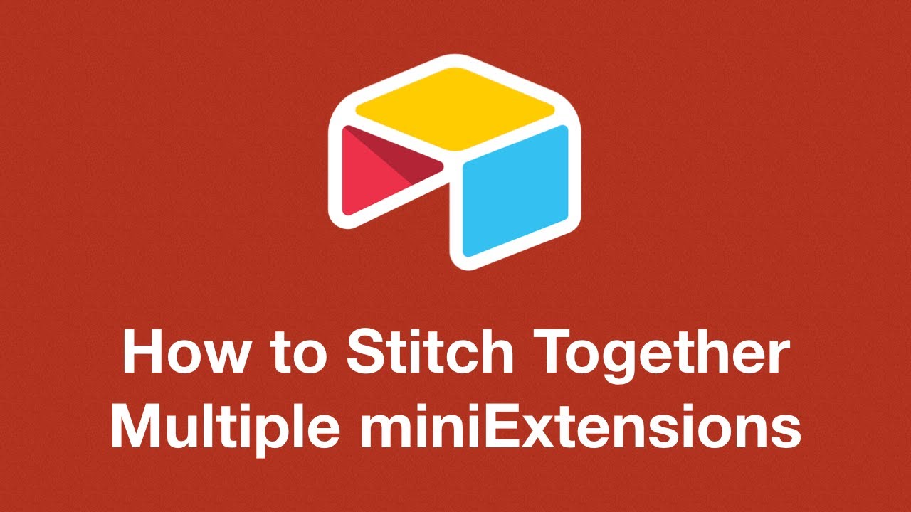 How to Stitch Together Multiple miniExtensions - YouTube