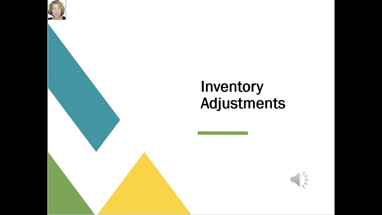 Inventory adjustments - YouTube