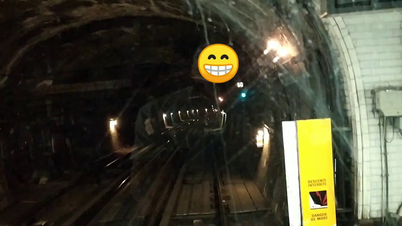(Métro ligne 7) Trajet en cabine d'un MF77!! De Pont Marie à Jussieu ...