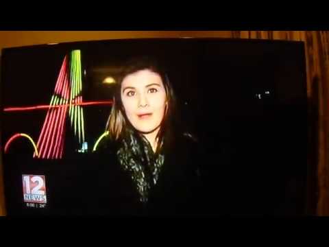 WBNG TV 12 News at my house for our Christmas light display - YouTube