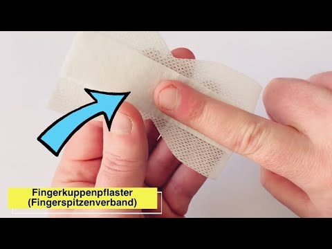 WIE mache ich einen Fingerkuppenverband? Fingerkuppenpflaster ...
