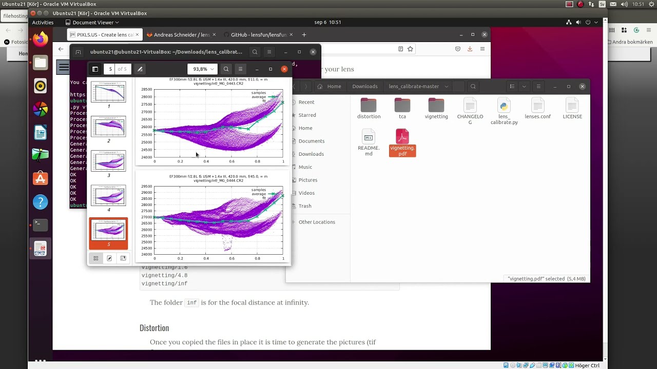 Create vignetting correction data for Lensfun - YouTube