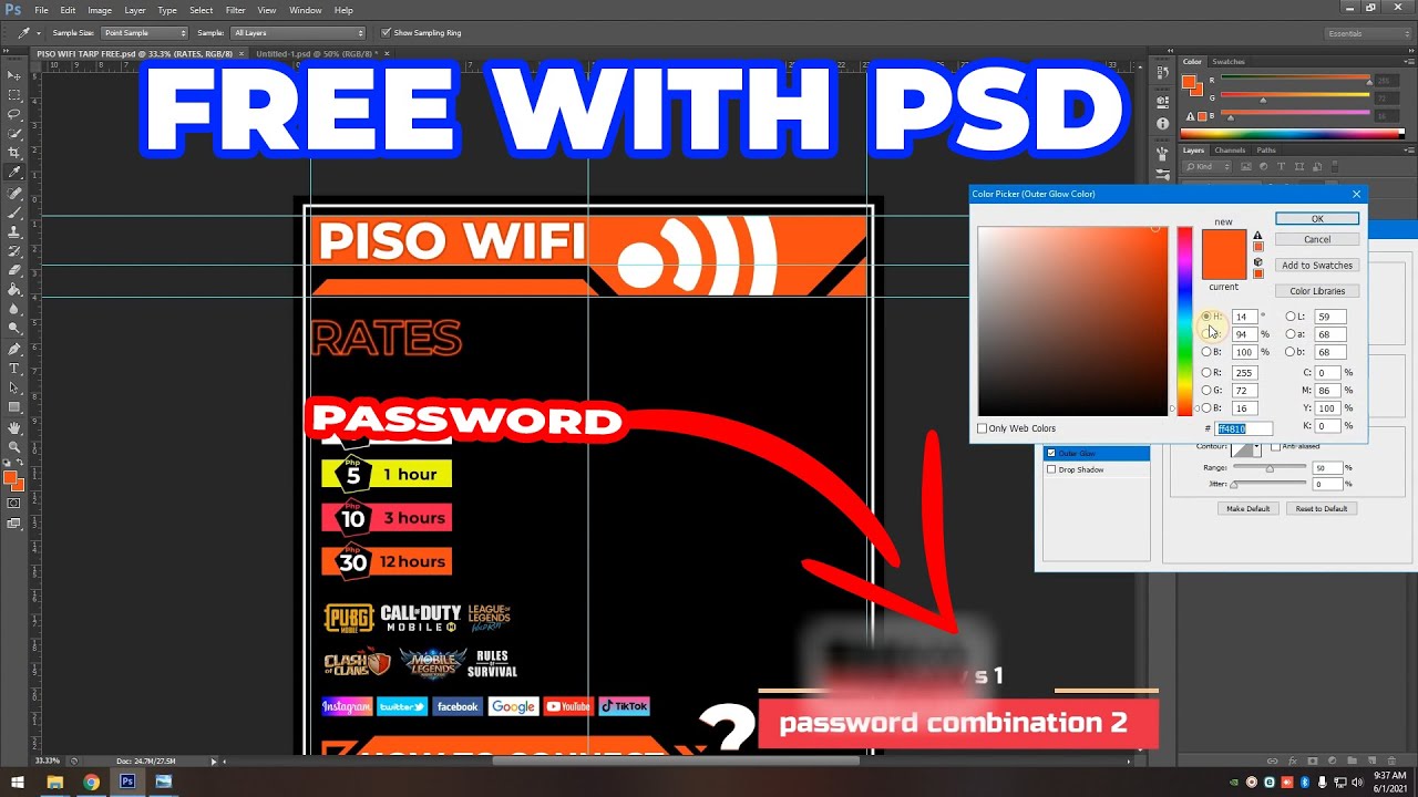 FREE PISO WIFI LAYOUT PSD - LPB and ADO Guide - YouTube