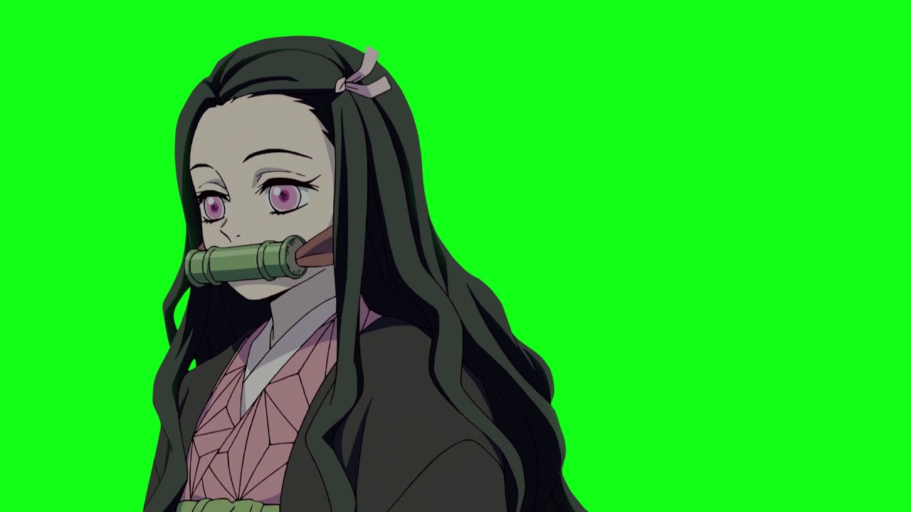 Demon Slayer №3 (Nezuko) Anime Green Screen Girl🔥 - YouTube