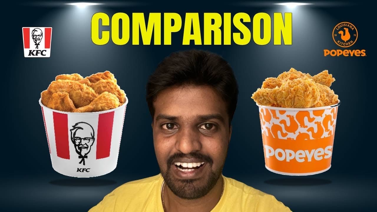 Food Comparison !! KFC vs Popeyes | Jasper View 💛 - YouTube