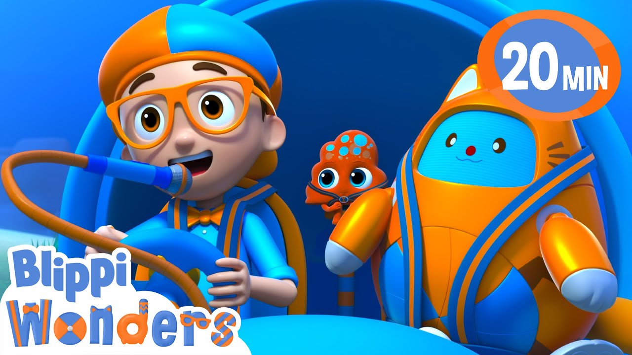 Under the Sea 🪼| Blippi Learns Something New | Learning Videos for Kids ...