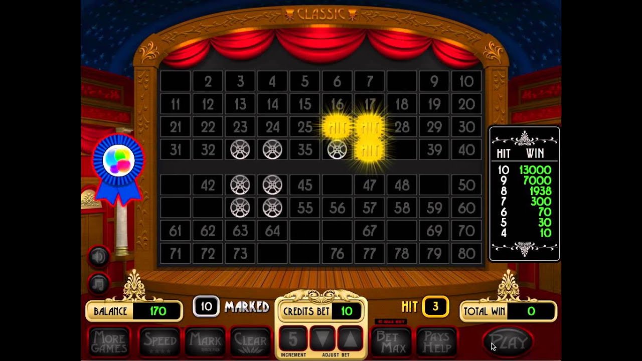 Classic Keno | iPad casino game - YouTube
