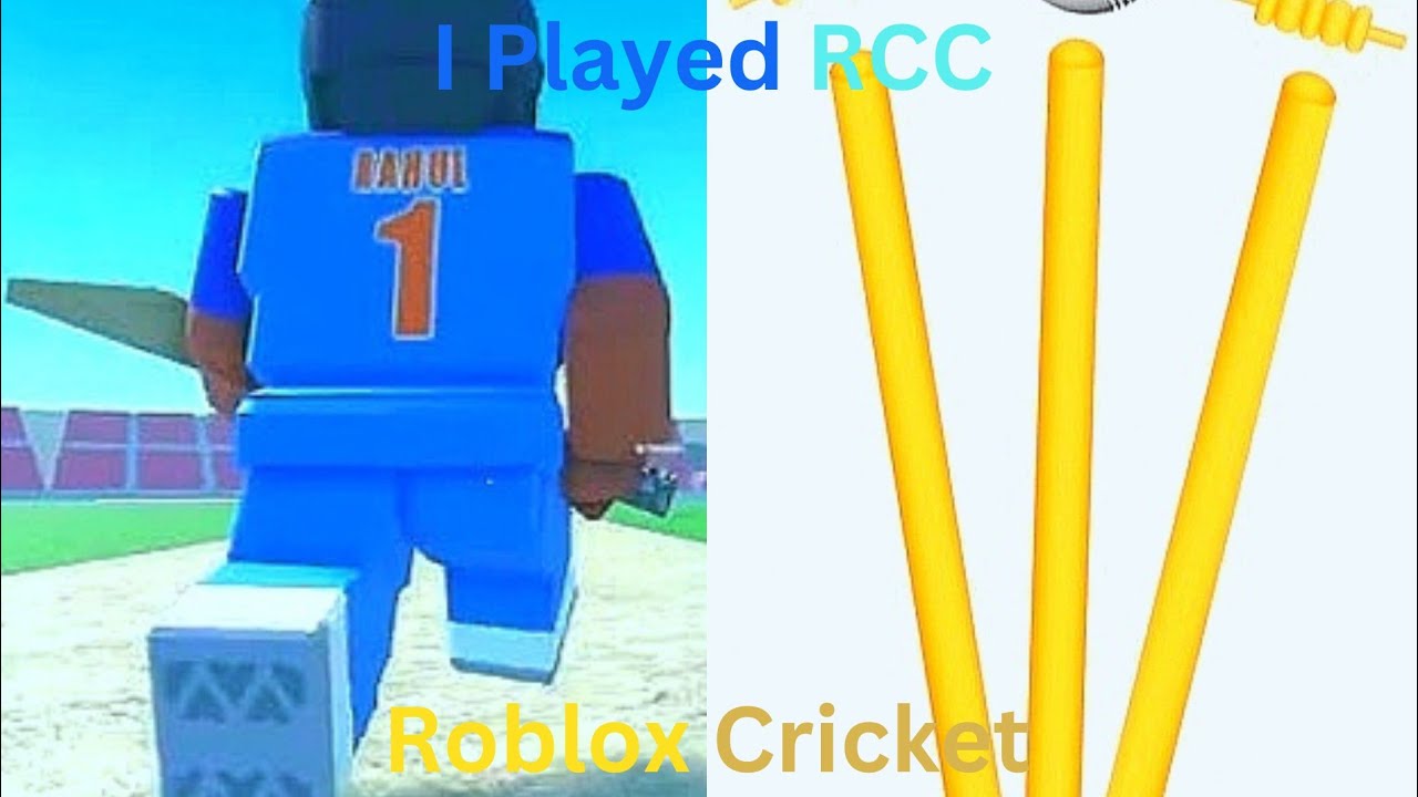 I played RCC (ROBLOX CRICKET) and isn't what you would expect - YouTube