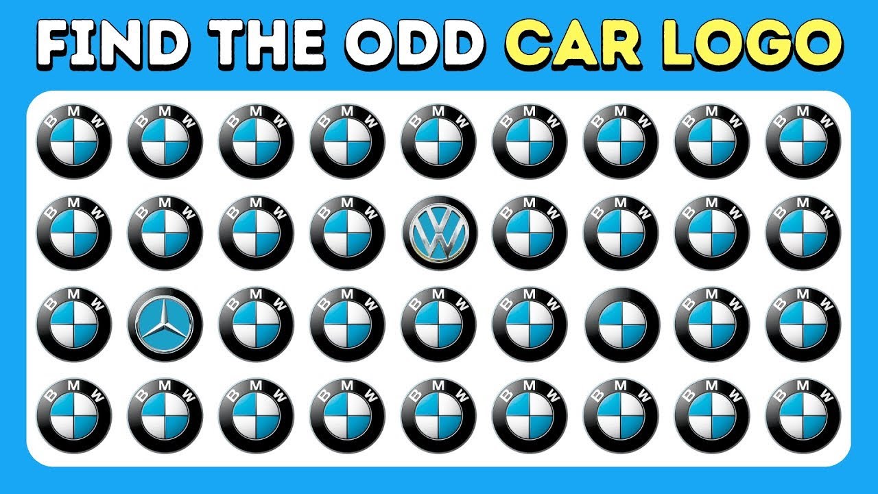 Find the ODD One Out - Car Logo Challenge 🚘 | 30 Ultimate Levels - YouTube