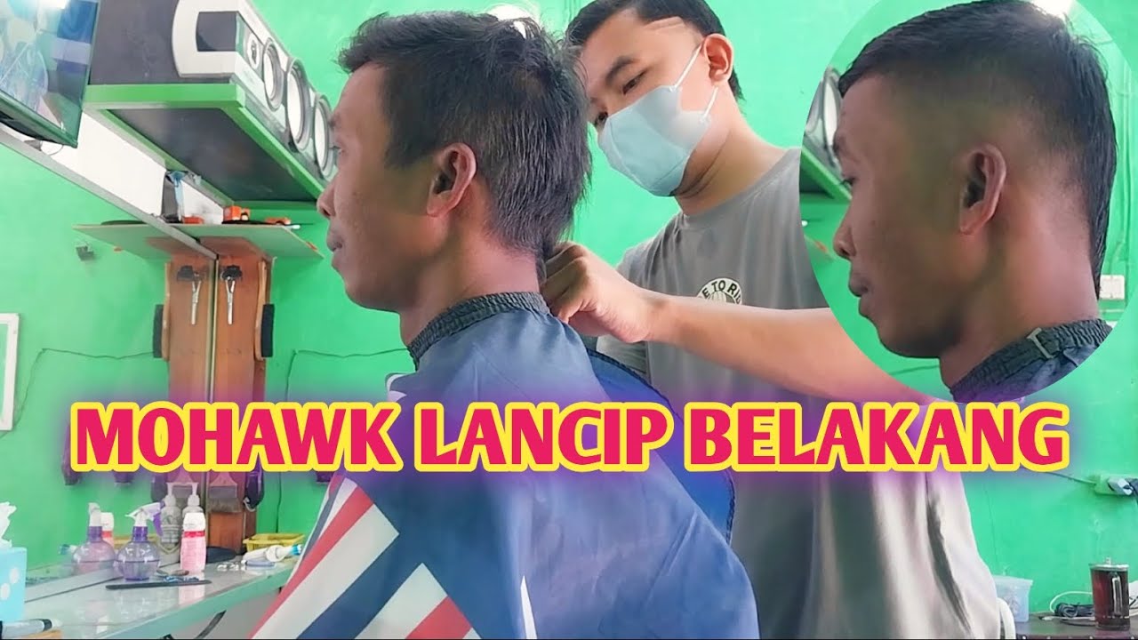 Tutorial Potong Rambut Pria Mohawk Lancip / Model Mohak Mudah Dipahami ...