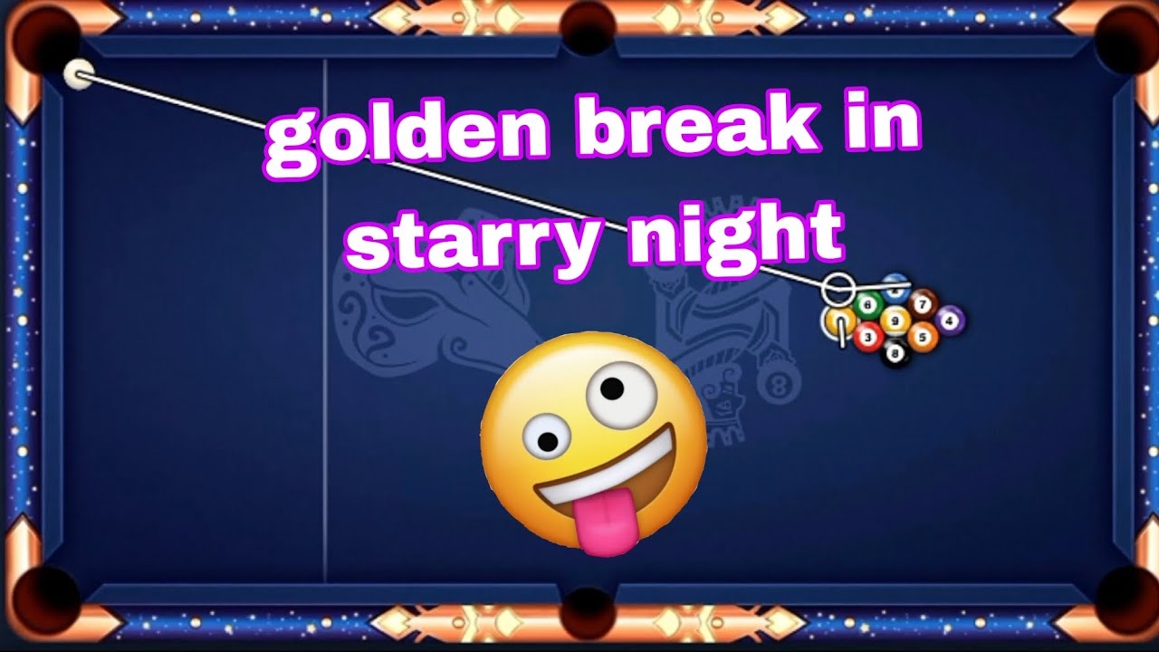 the golden break shot in 8 ball pool hack#viral #trending - YouTube