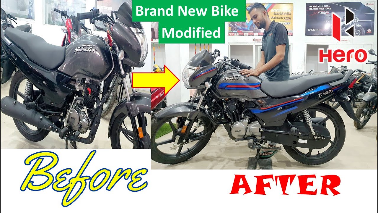 Modified Brand New Hero Super Splendor BS6 New 2023 | Easy way at Home ...