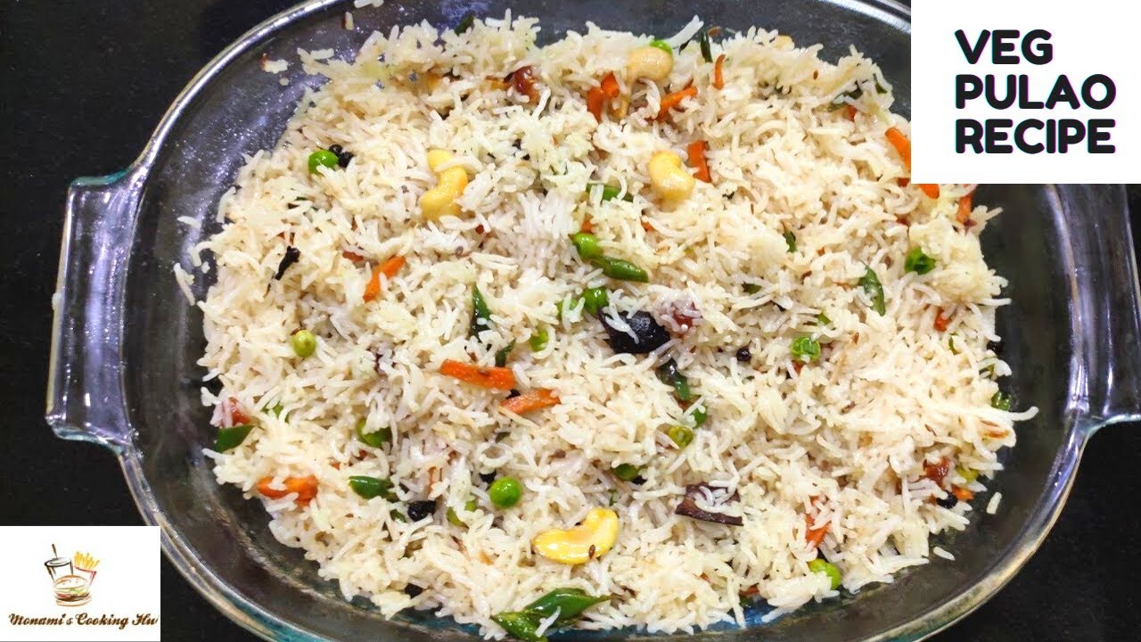 Veg Pulao Rice/Simple & Easy Recipe - YouTube
