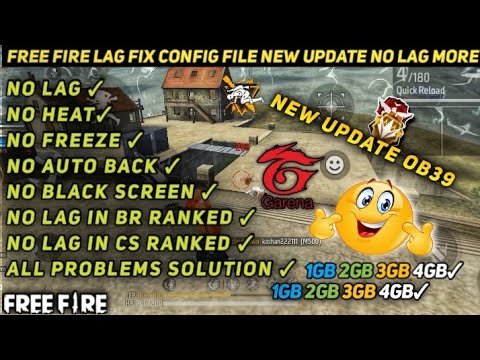 Free Fire Lag Fix config File | All Low End Devices | Super smooth ...