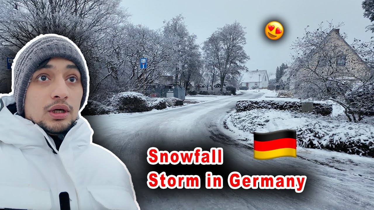 Heavy Snowfall storm in Germany | Waqar Ahmed World - YouTube