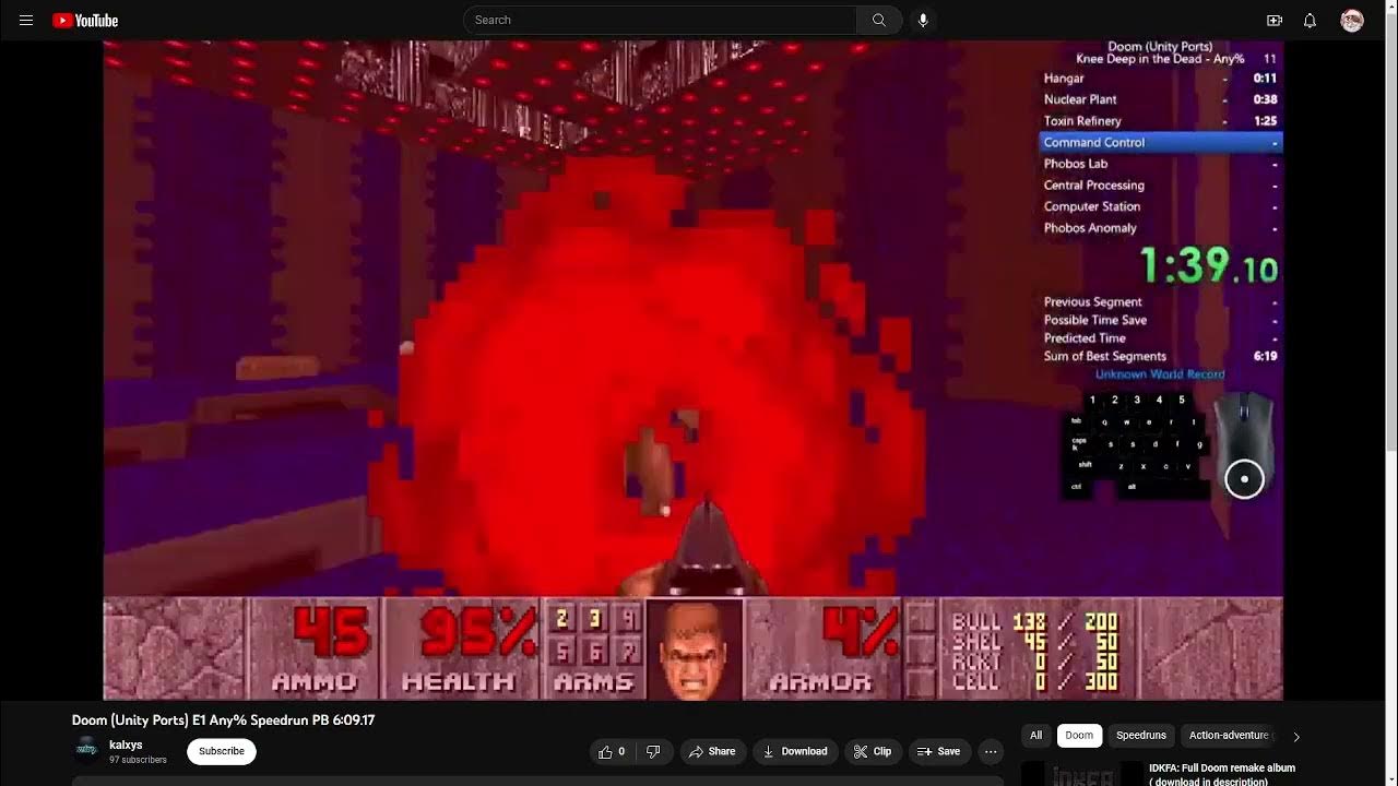 DeaconCritique: Doom (Unity Ports) Any% Glitchless by kaixys - YouTube