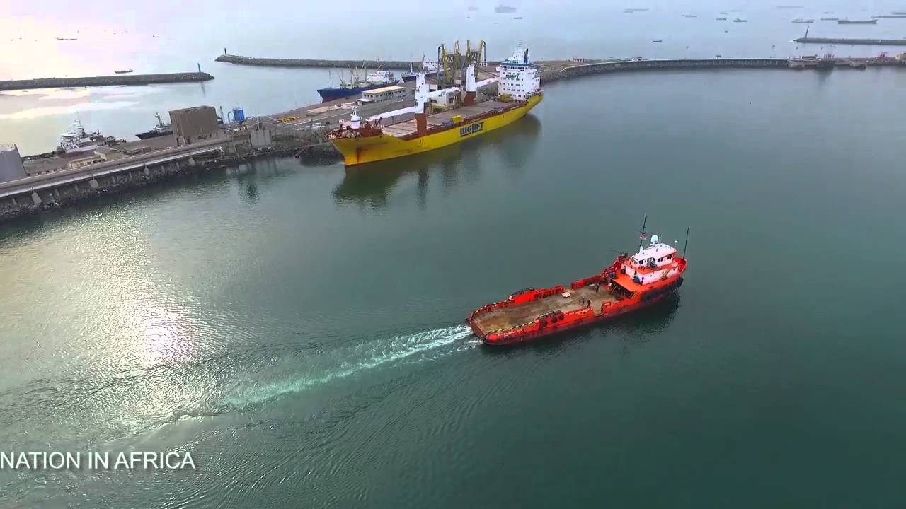 AERIAL VIEW OF Tema Shipyard. - YouTube
