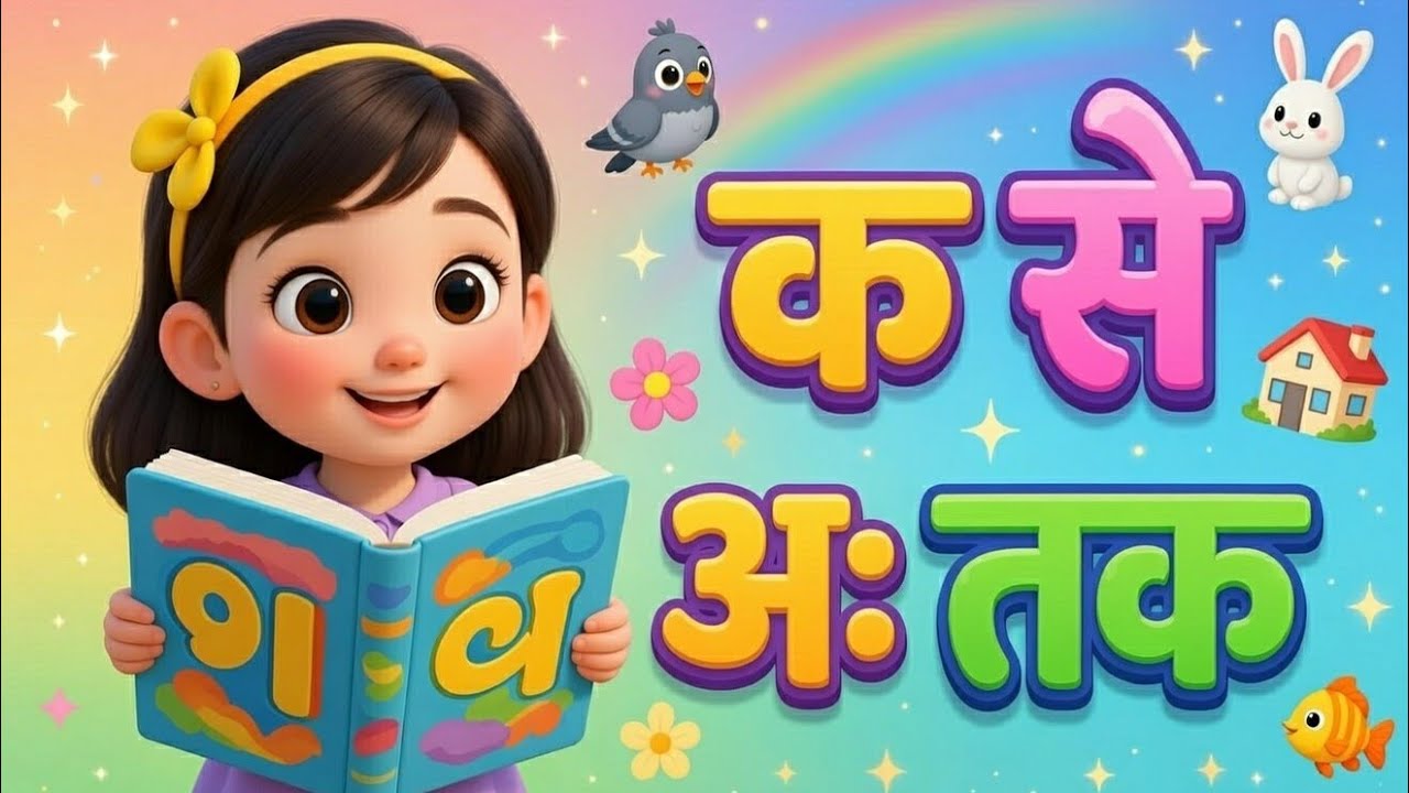 क से अः तक | हिंदी वर्णमाला गीत | Hindi Alphabet Song for Kids 👶📚 - YouTube
