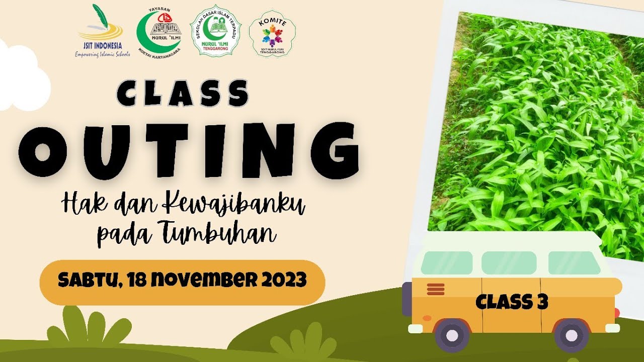 Outing Class 3 | Belajar menanam sayur dan memetik sayur di kebun ...