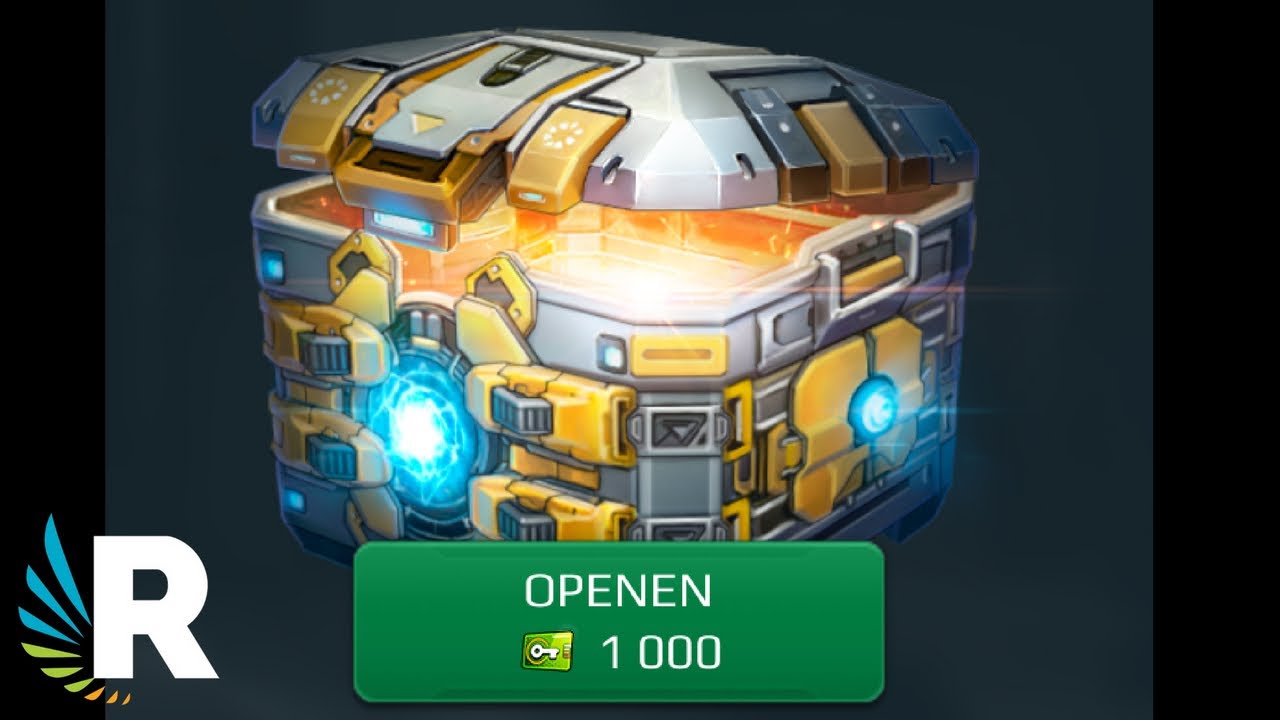 War Robots: Open Golden Chest with 1000 keys - YouTube