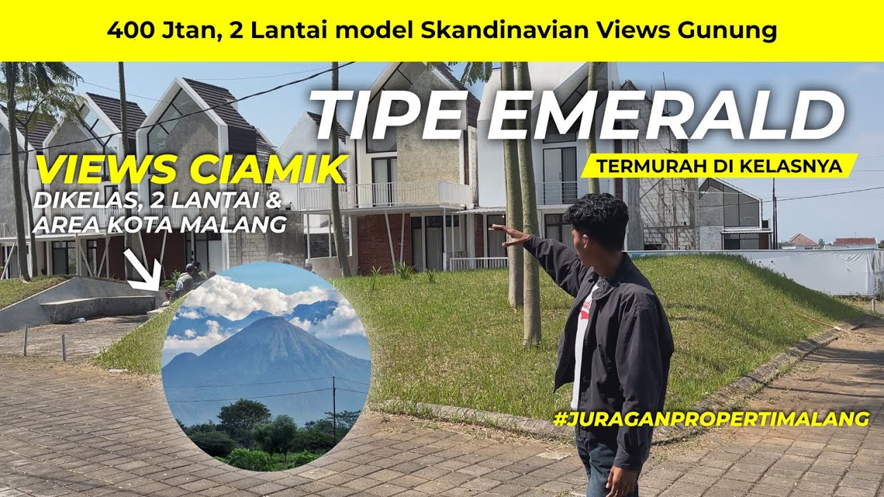 RUMAH TERMURAH DI KELASNYA! 2 Lantai View Gunung Arjuna | Review Tipe ...