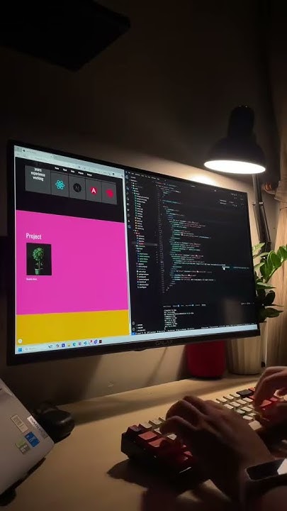 Simple portfolio UI speedcode #shorts #coding #developer - YouTube