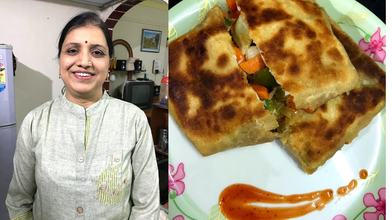 Vegetable Pocket made with Wheat flour | Healthy Snack | Kusum's ...