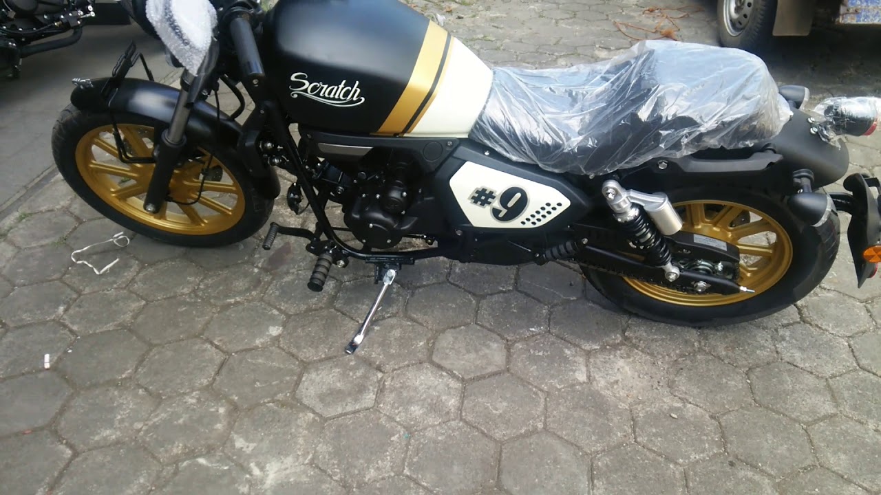 benelli motobi 200 evo modif warna hitam grafis - YouTube