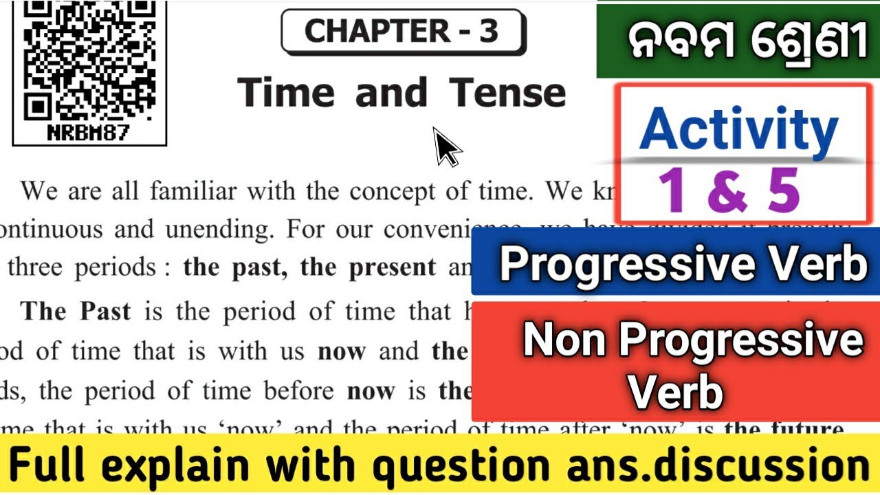 Time and Tense Class 9 English grammar chapter 3 activity 5 full ...