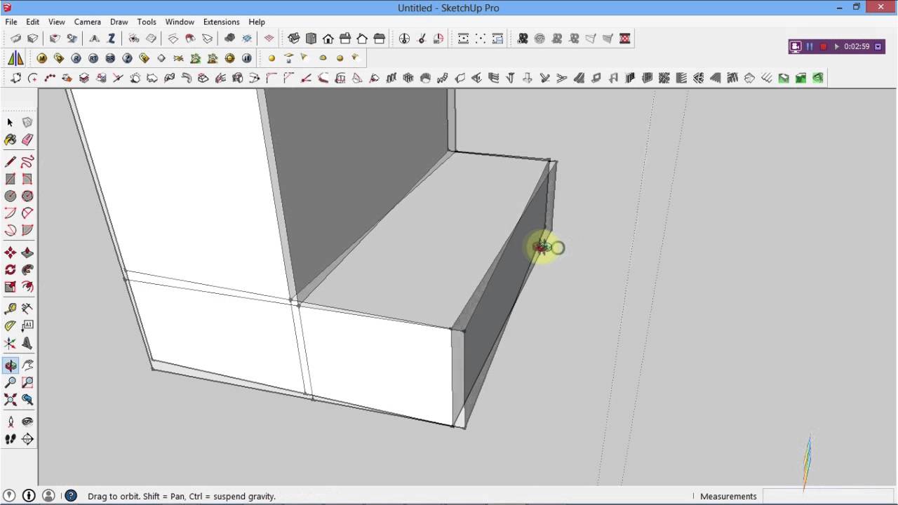 Học 3d sketchup 12 Hướng dẫn lệnh push pull learning sketchup study 3d ...