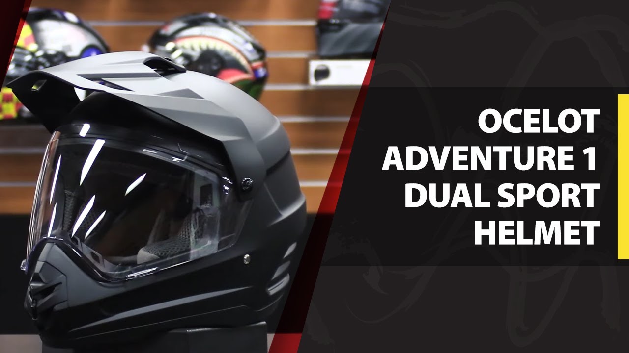Ocelot Adventure 1 Dual Sport Helmet - YouTube