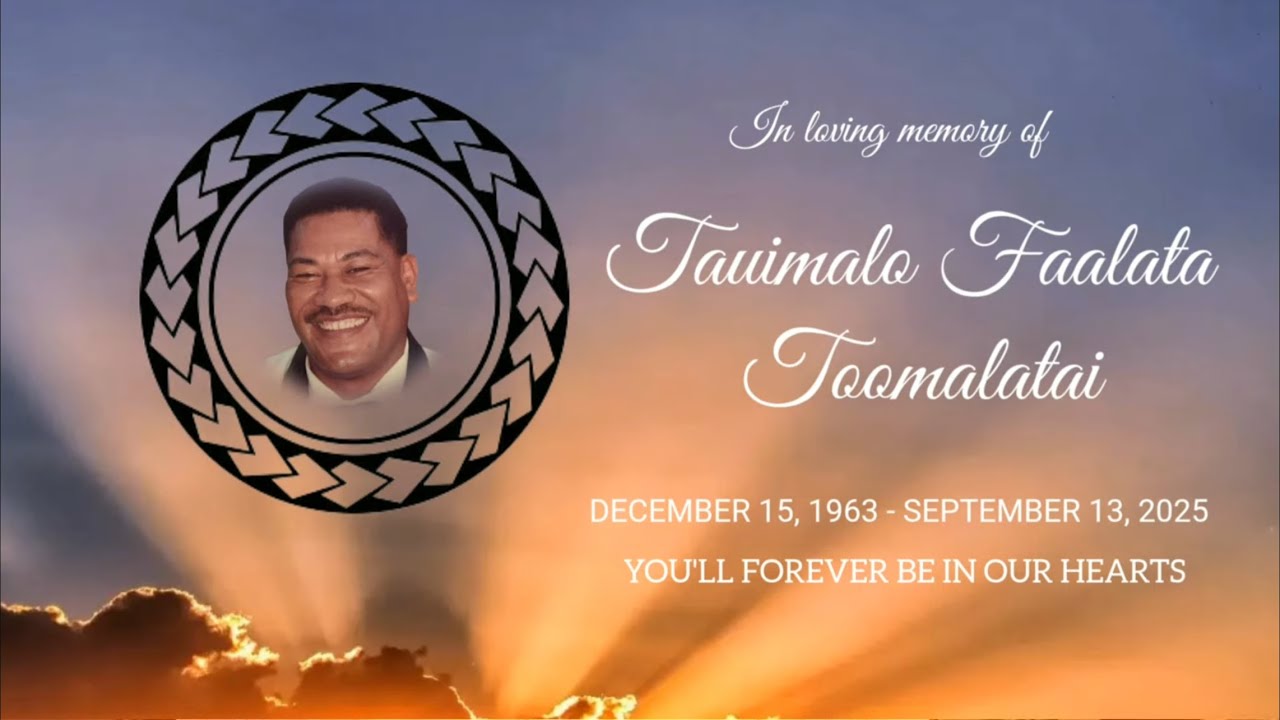 The Late Tauimalo Faalata Toomalatai Family Service - YouTube