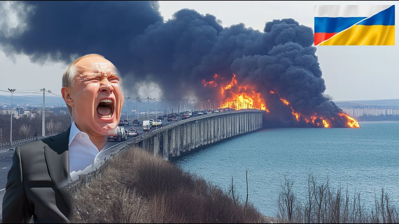 Polish F-16 fighter jets destroy bridge connecting Russia and Crimea ...