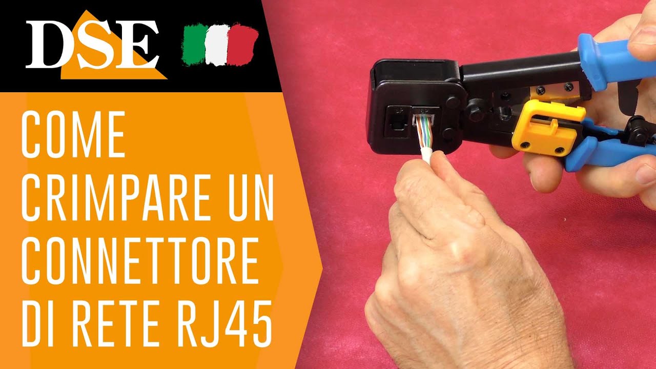Come crimpare i connettori di rete RJ45 a cavo passante (passthrough ...