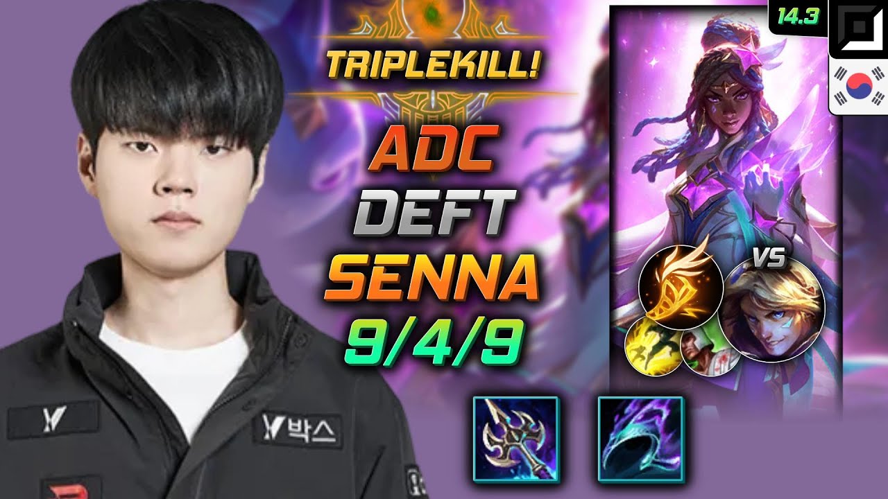 Senna Adc Build Deft Umbral Glaive Fleet Footwork - LOL KR Challenger ...