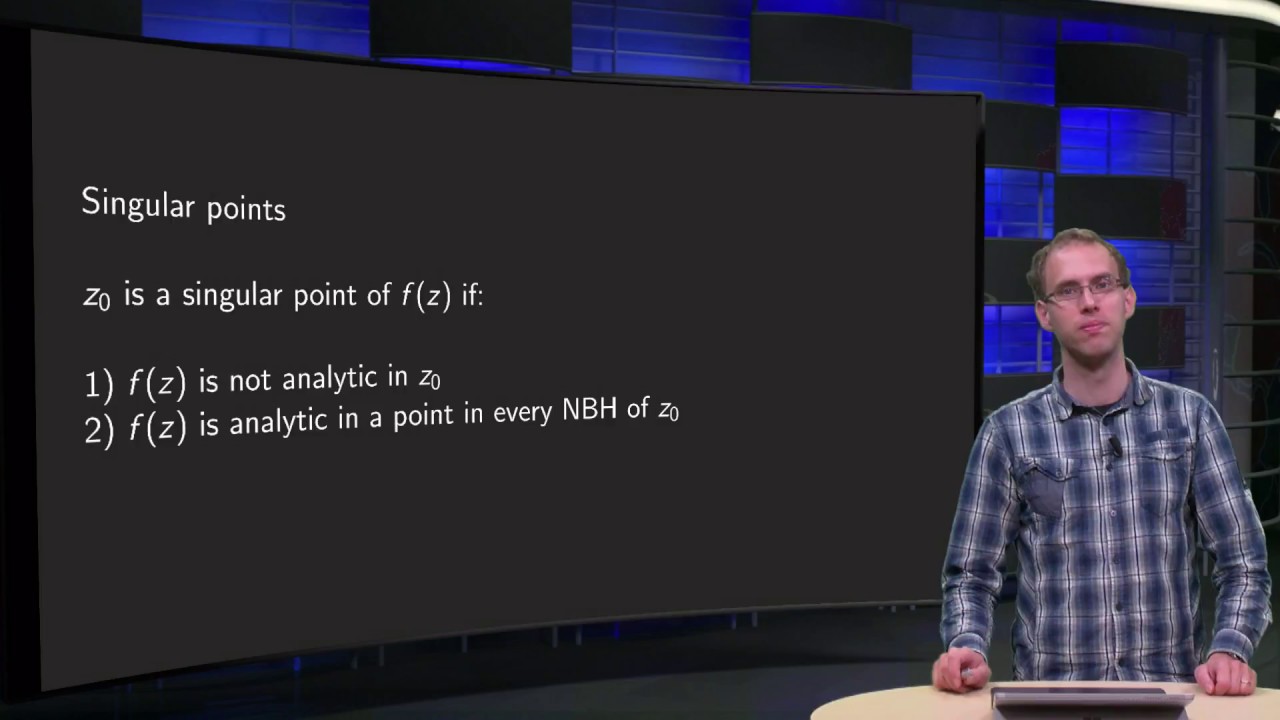 Singular points of a complex function - YouTube