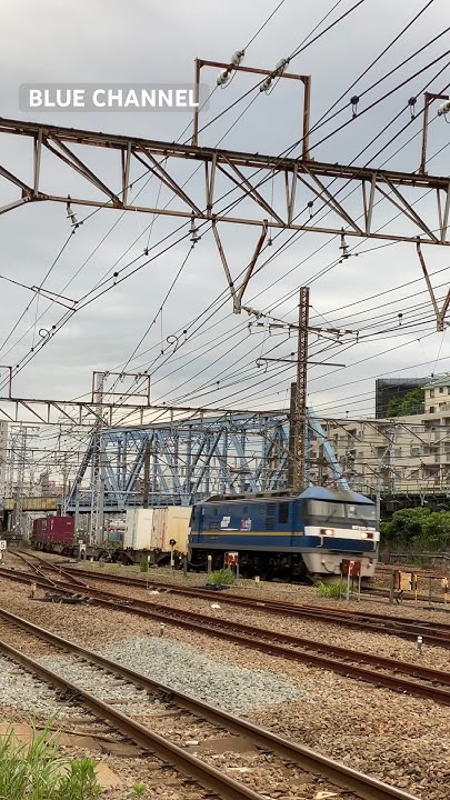 (貨物列車) 2024/05/22 1084レ EF210-304 + コキ20B (大阪タ〜仙台タ) #Shorts - YouTube