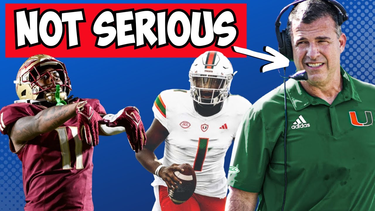 FSU is LAUGHING at the Miami Hurricanes & Mario Cristobal - YouTube