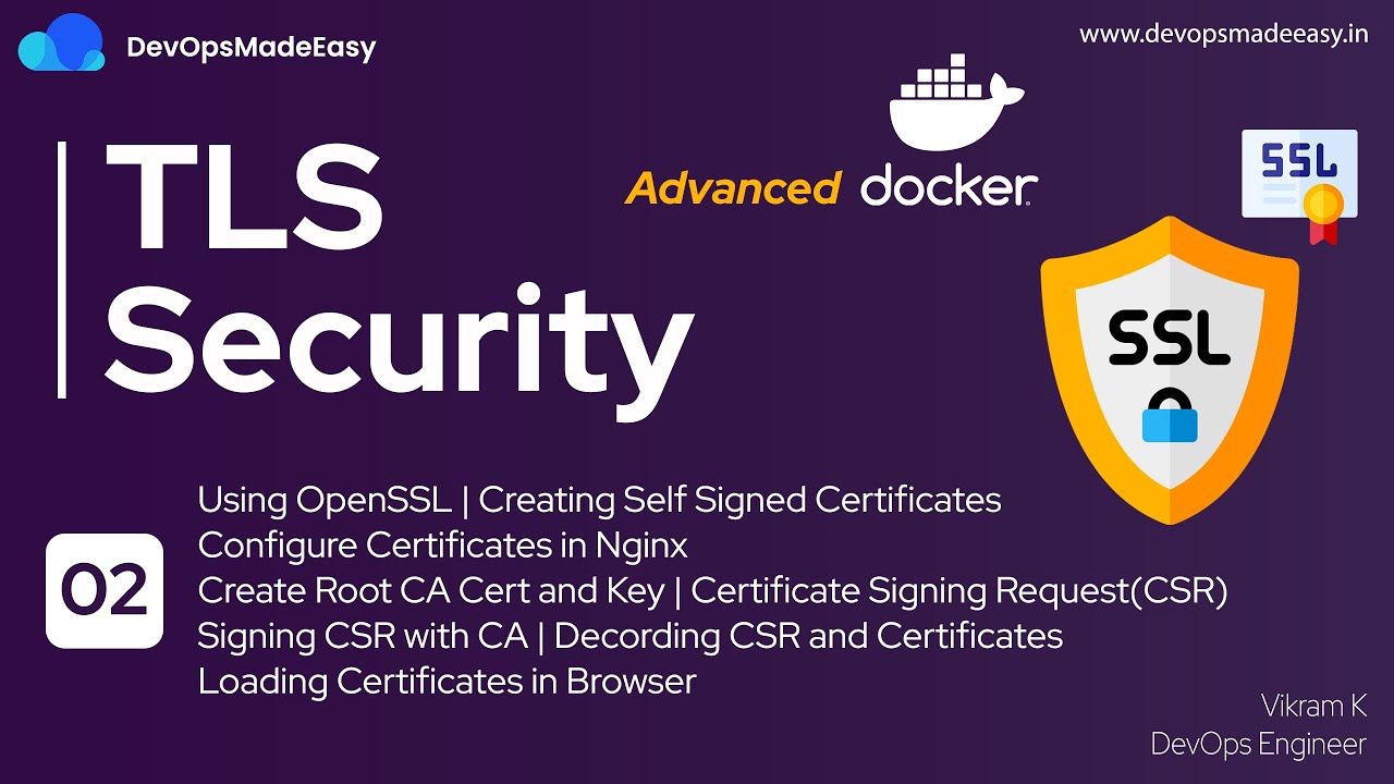 Docker Tls 02 Creating Self Signed Certificates And Ca With Openssl