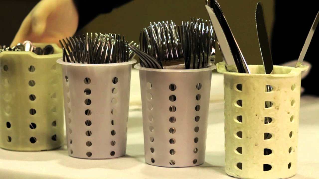 Catering - Silverware Rolling - YouTube