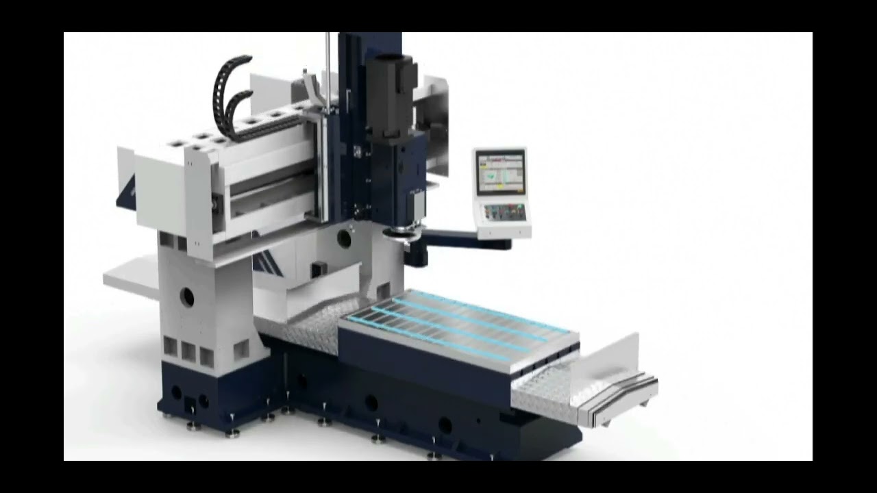 GooDa Machinery Gantry face milling machine - YouTube