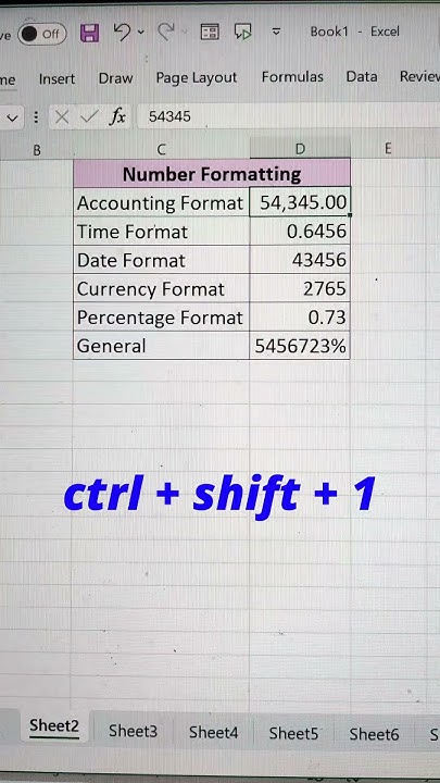 Number Formatting Shortcut Tricks In Excel 💯 | Excel Tips And Tricks 🔥 #shorts #interview # ...