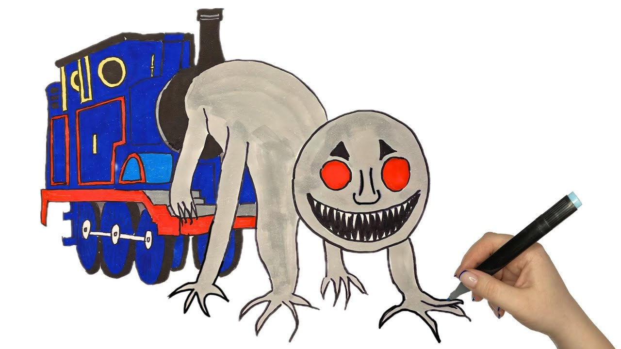 How to Draw Thomas the Tank Engine - YouTube