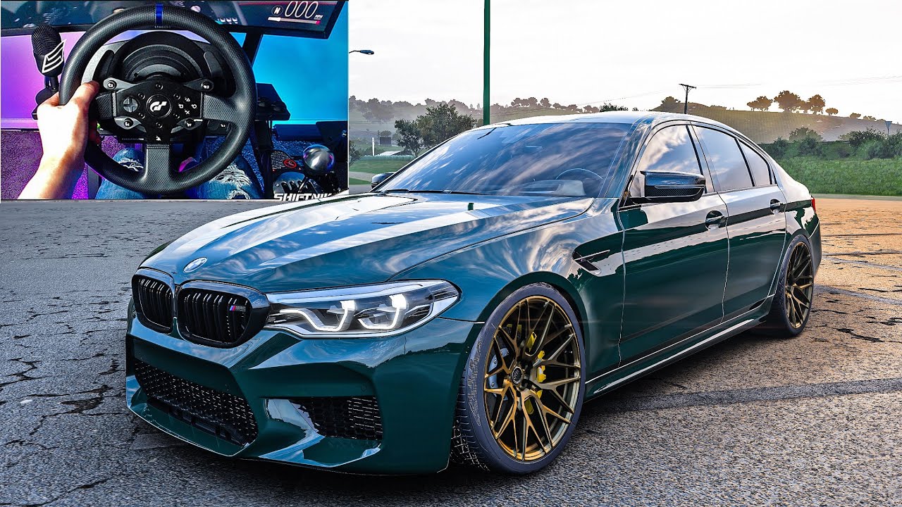 BMW M5 F90 | Forza Horizon 5 | Thrustmaster T300 RS GT Steering Wheel ...
