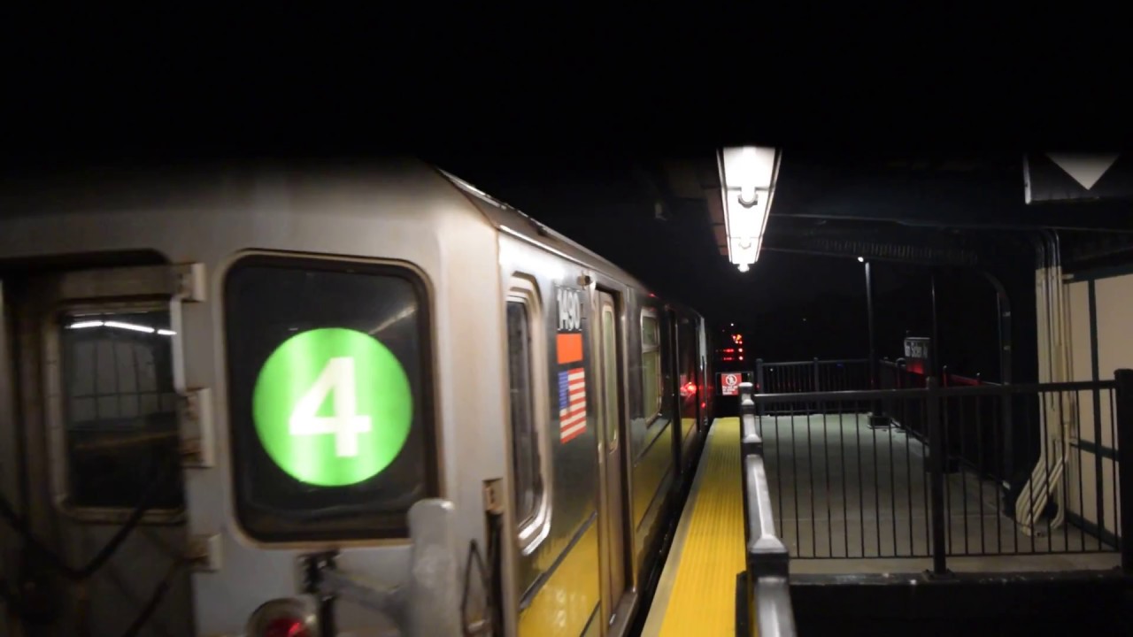 RARE! New Lots Avenue-bound R62 (4) train leaving Van Siclen Avenue ...