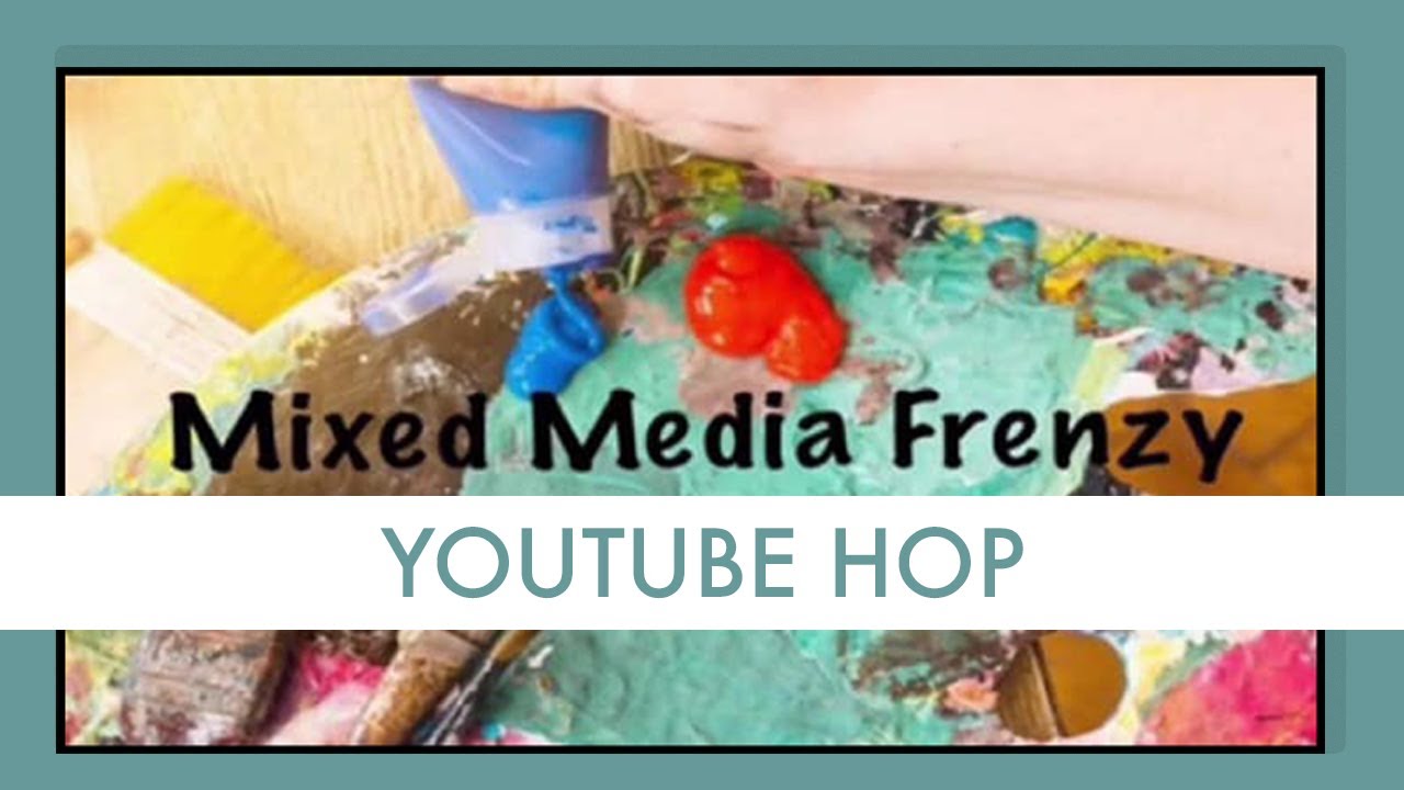 Mixed Media with ink lifting and stencil stamping - YouTube