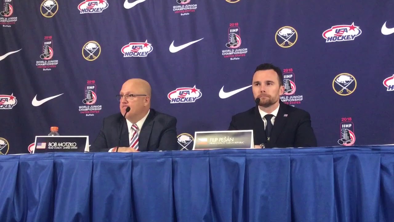 1/5/2018: Bob Motzko/Filip Pesan joint press conference (2018 WJC ...