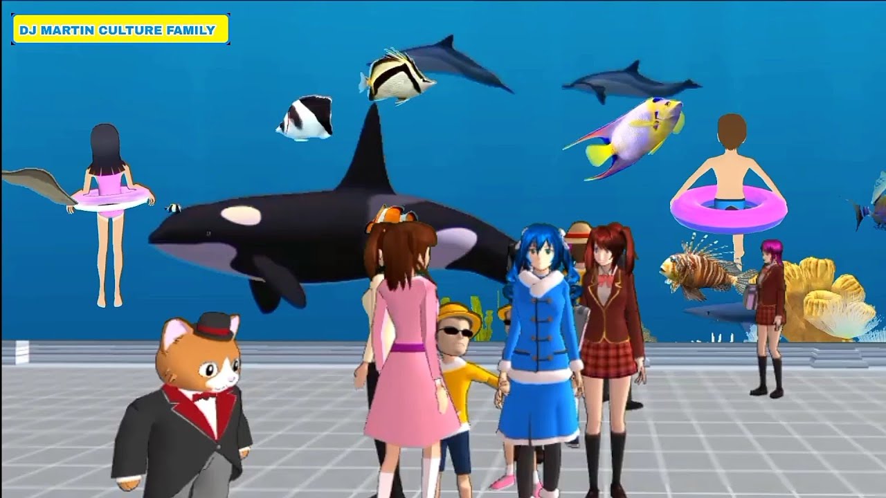 Yuta dan Mio berenang bareng ikan Paus di SeaWorld - Drama Sakura ...