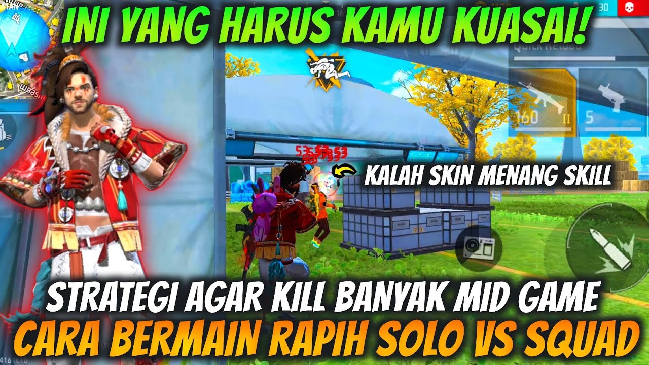 DIJAMIN PRO CARA SOLO VS SQUAD YANG RAPIH MID GAME ALA PRO PLAYER ...